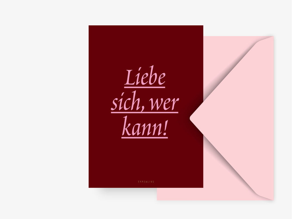 Liebe Sich Wer Kann